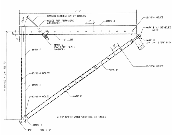 Bridge and Highway Repair Products: Roth Heavy Duty Bridge Overhang Bracket